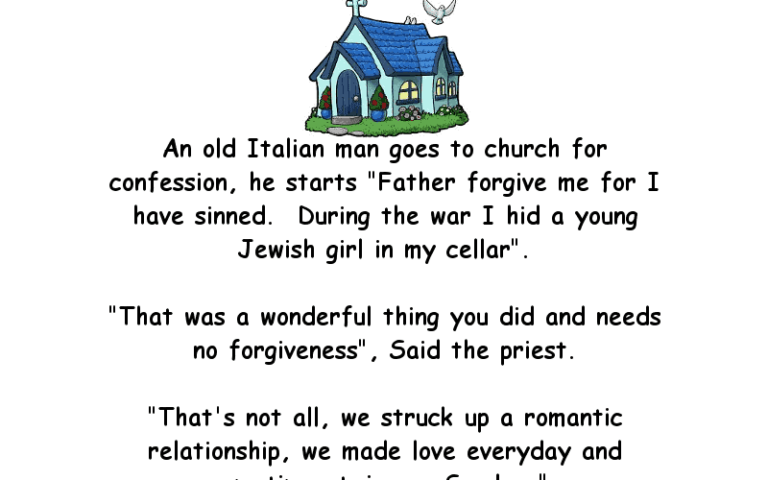 An old Italian man goes to church for confession – Jokes Of The Day