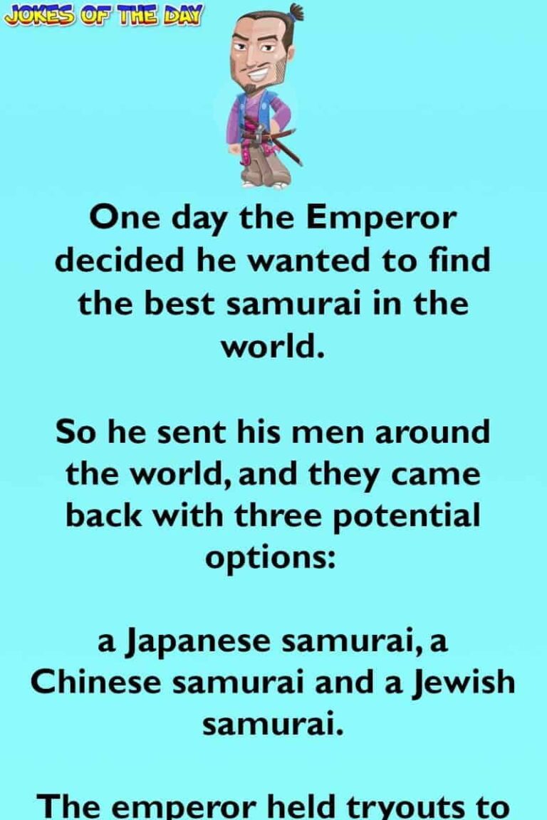 The emperor holds a competition to find the best Samurai in the world ...