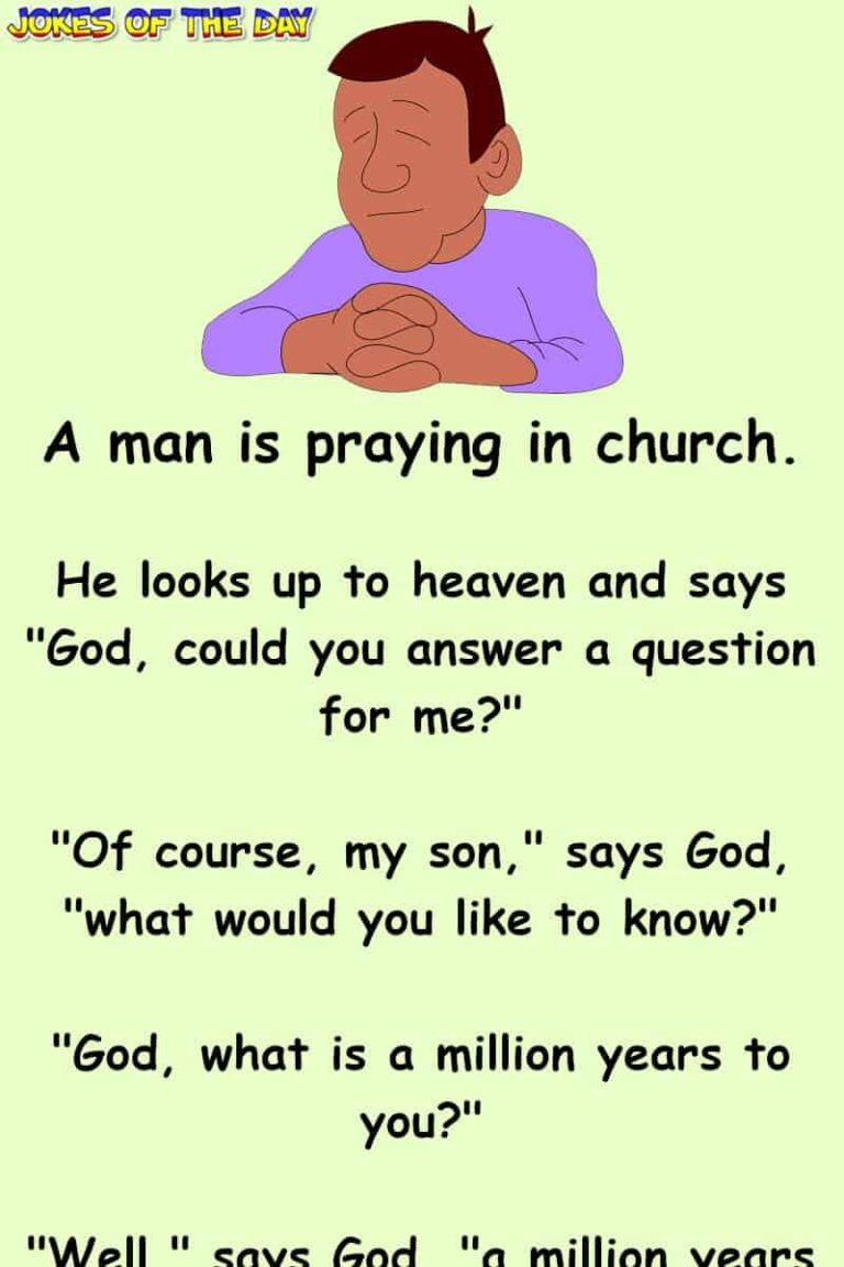 A man is in church praying, and God answers his prayer | Jokes Of The Day
