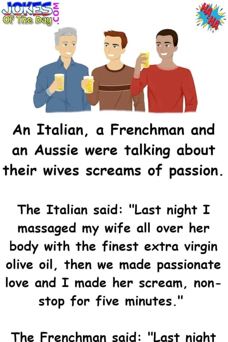 Three men were talking about their wives screams of passion | Jokes Of ...