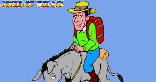 A smuggler crosses the border each morning on a donkey | Jokes Of The Day