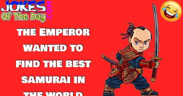 Funny Joke: The Emperor decided he wanted to find the best samurai in ...