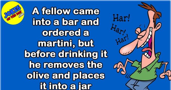 Funny Joke: A man went to a bar and buys a martini, before drinking it ...