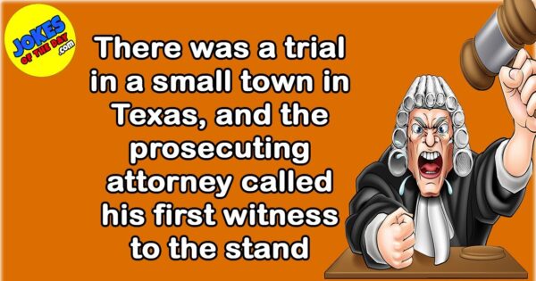 Funny Joke: There was a trial in Texas, and the prosecutor called ...