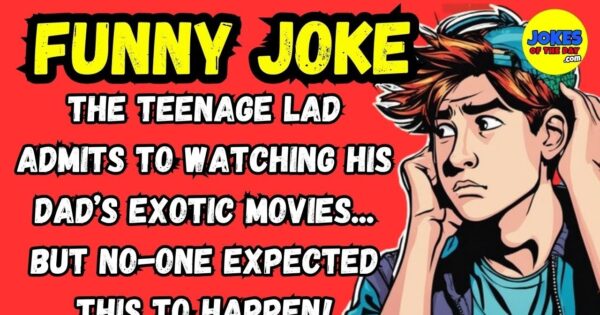 Funny Cartoon Adult Joke: The teenage lad admits to watching his dad’s ...